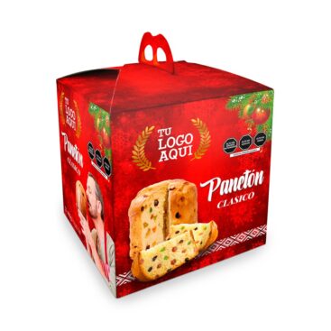 Caja de Panetón Personalizado 900 gr (CJ-590) - Jhon Cooper